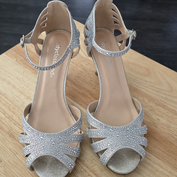 Cityclassified | Shoes | City Classified Glittery Rhinestones High ...